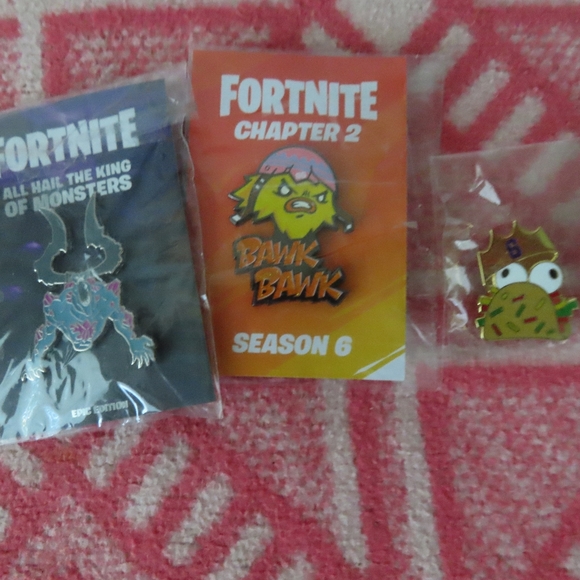 Epic Games | Other | Rare Fortnite Pins Lot Of 3 | Poshmark